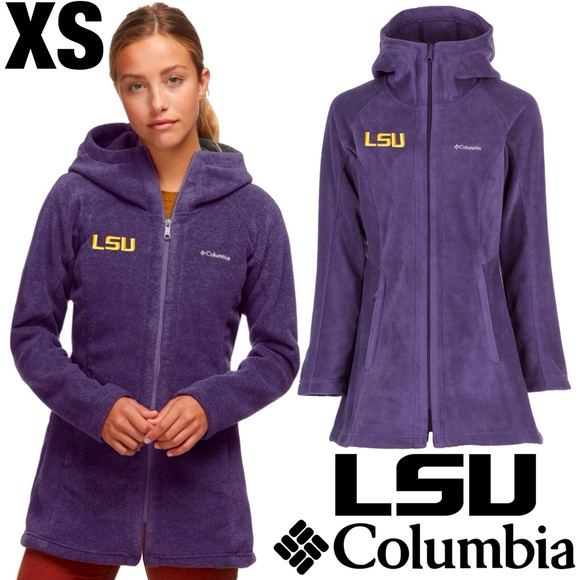 Columbia | Jackets & Coats | Nwot Columbia Lsu Full Zip Hooded Three ...